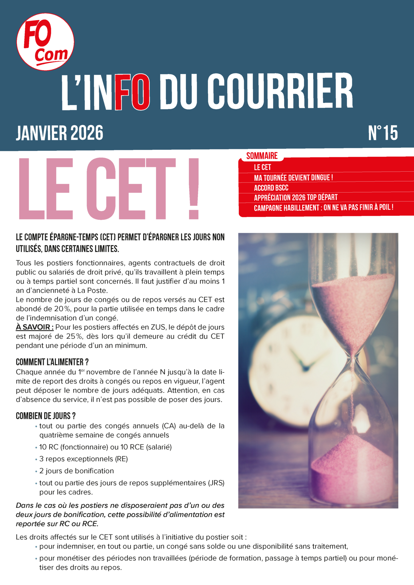 L’inFO du courrier n°15 – Focom-la poste